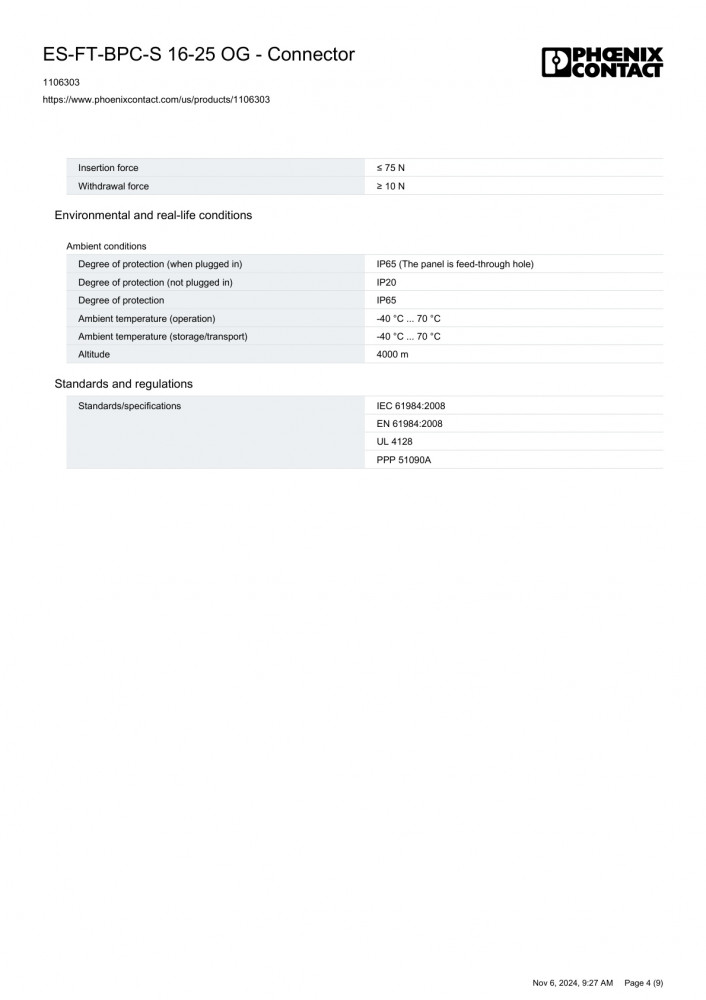 Phoenix Contact 1106303 technical document page 4