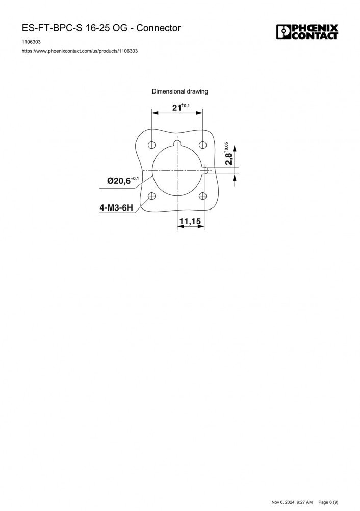 Phoenix Contact 1106303 technical document page 6