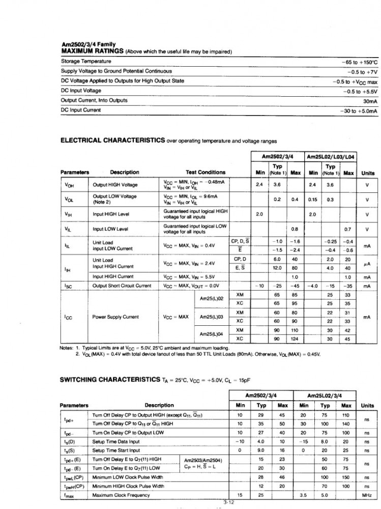 2504PC technical document page 3
