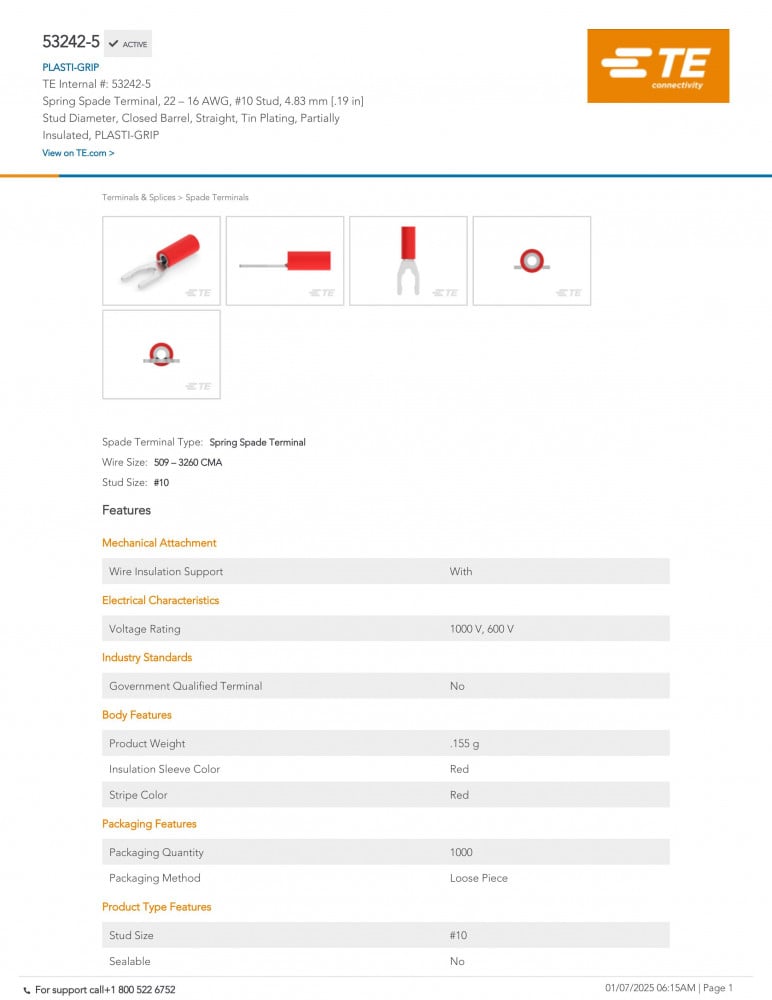 53242-5 technical document page 1
