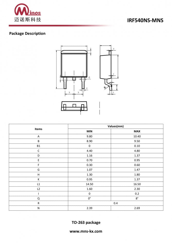 IRF540NS-MNS datasheet page 6