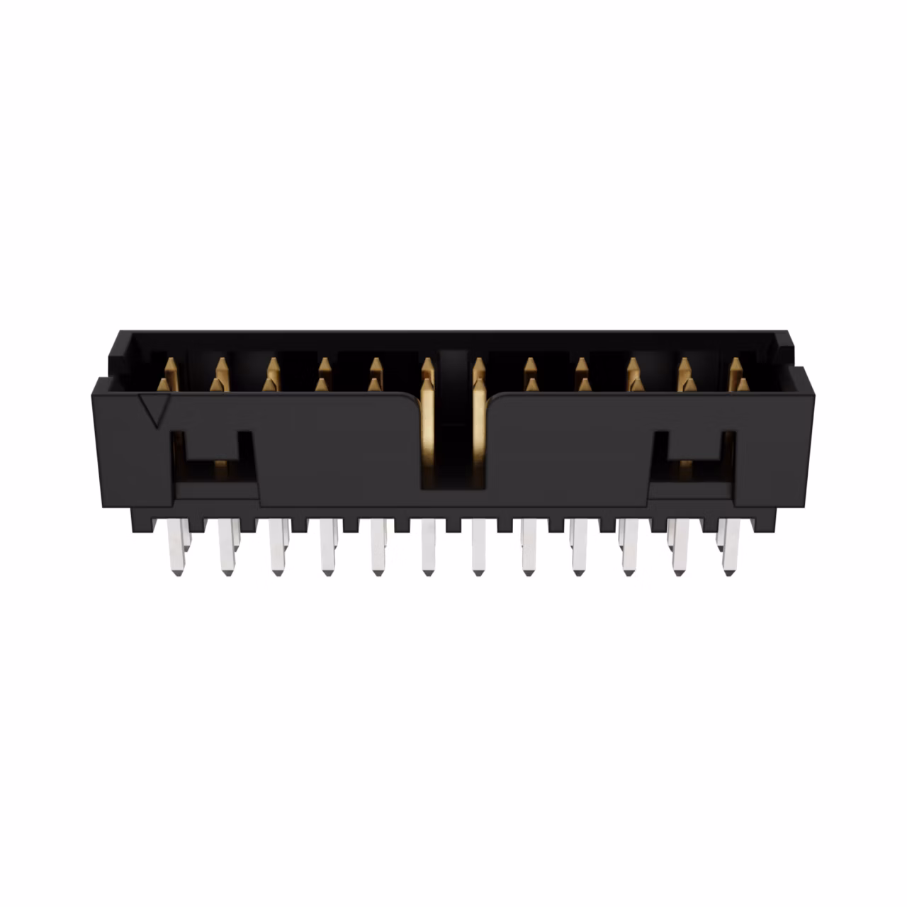 2.00mm Pitch, Milli-Grid PCB Header, Dual Row, Vertical, Through Hole, Shrouded, 24 Circuits, 0.38µm Gold (Au) Plating, 2.50mm Tail Length, Dual Side Slots, Dual Friction Locks, Center Polarization, Tape and Reel for sale
