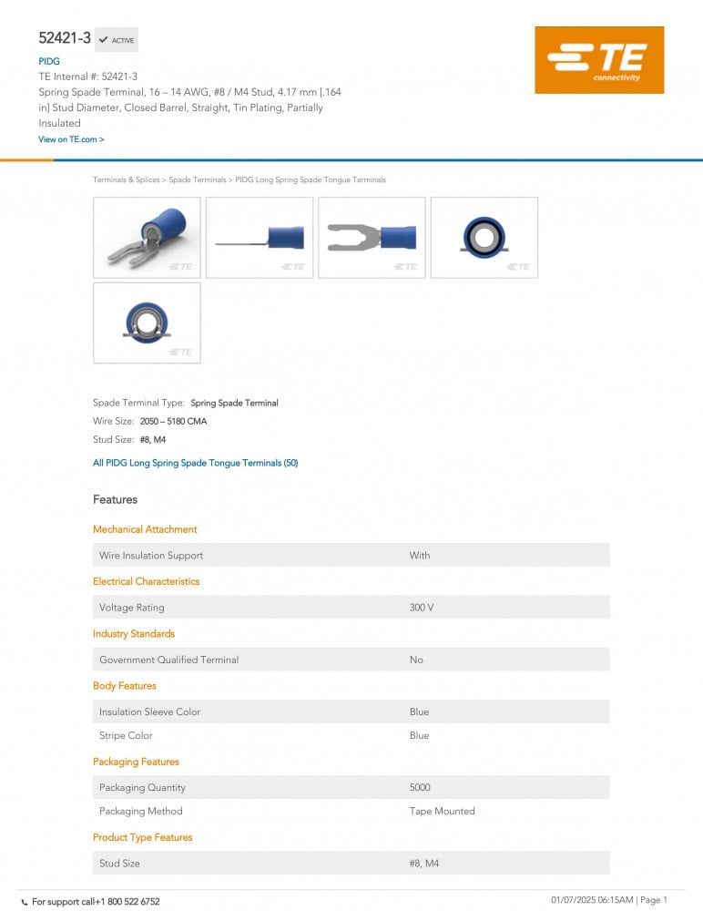 52421-3 technical document page 1