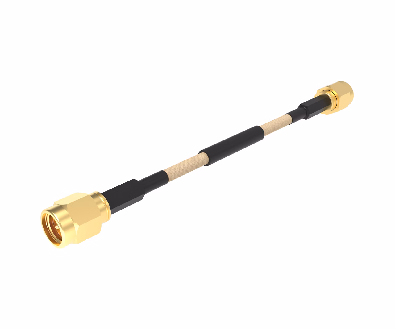 SMA Straight Jack Bulkhead IP68 to I-PEX MHF1 LK Plug on 1.32mm Cable, 203.20mm Length, 50 Ohms