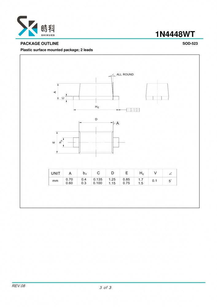 1N4448WT datasheet page 3
