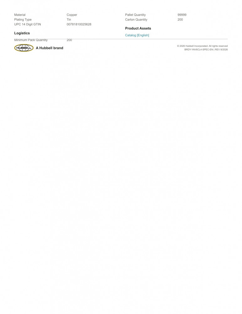 YAV6CL4 product documentation image, page 2