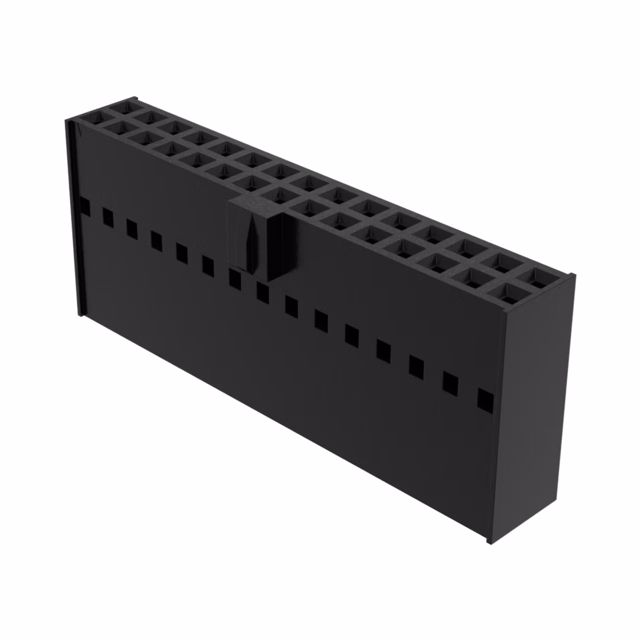2.54mm Pitch C-Grid III Crimp Housing Dual Row, 30 Circuits, Black for sale