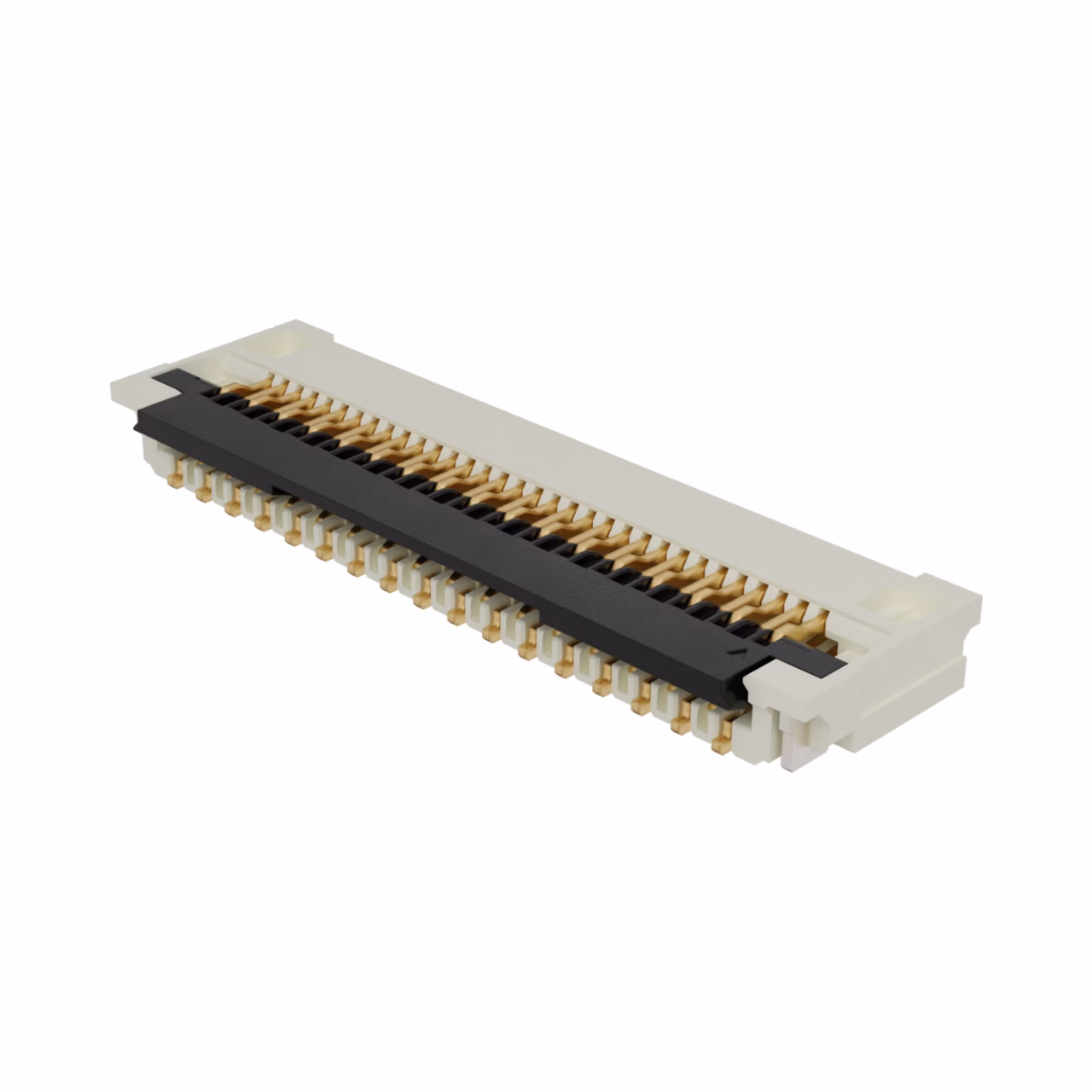 Easy-On FPC Connector, 0.25mm Pitch, 1.00mm Mated Height, Right-Angle, Surface Mount, Bottom Contact Style, with Extended Actuator, 33 Circuits, Halogen-Free, 6000 Pieces per Reel for sale