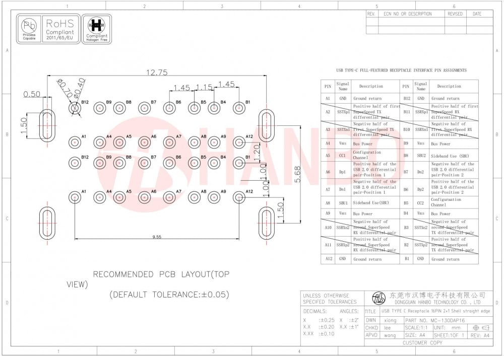 MC-130DAP16 technical document page 2