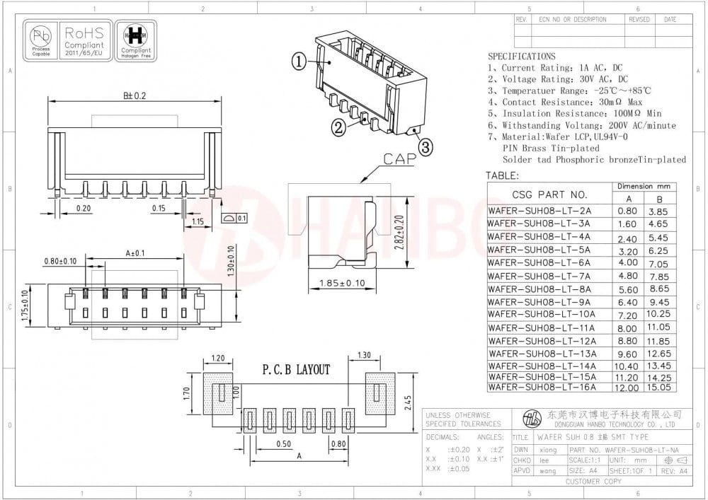 WAFER-SUH08-LT-7A technical document preview