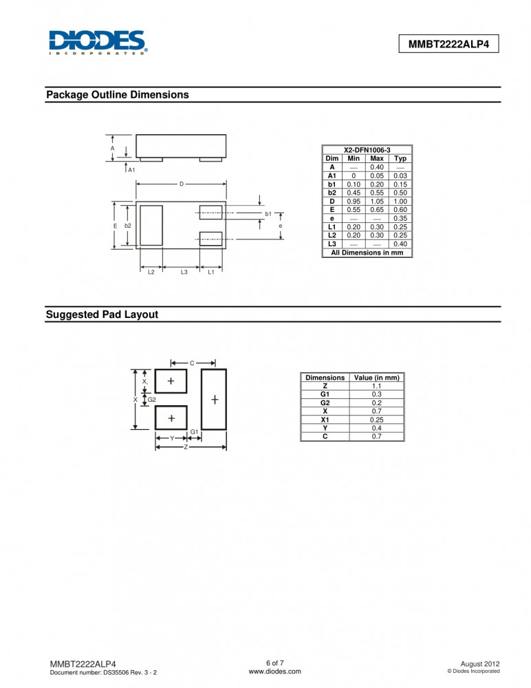 MMBT2222ALP4-7B datasheet page 6