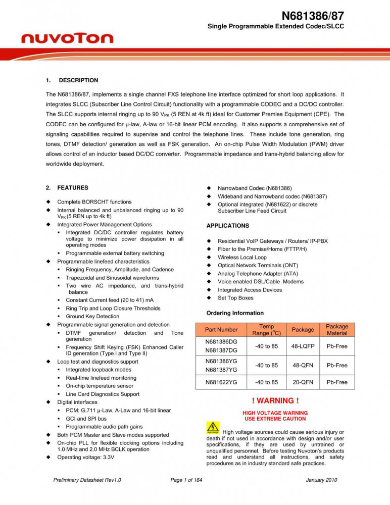 N681387 datasheet page 1