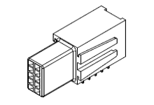 EXTreme Ten60Power Right-Angle Receptacle with Top Guides, 4 AC Power Circuits, 20 Signal Circuits, 10 DC Power Circuits
