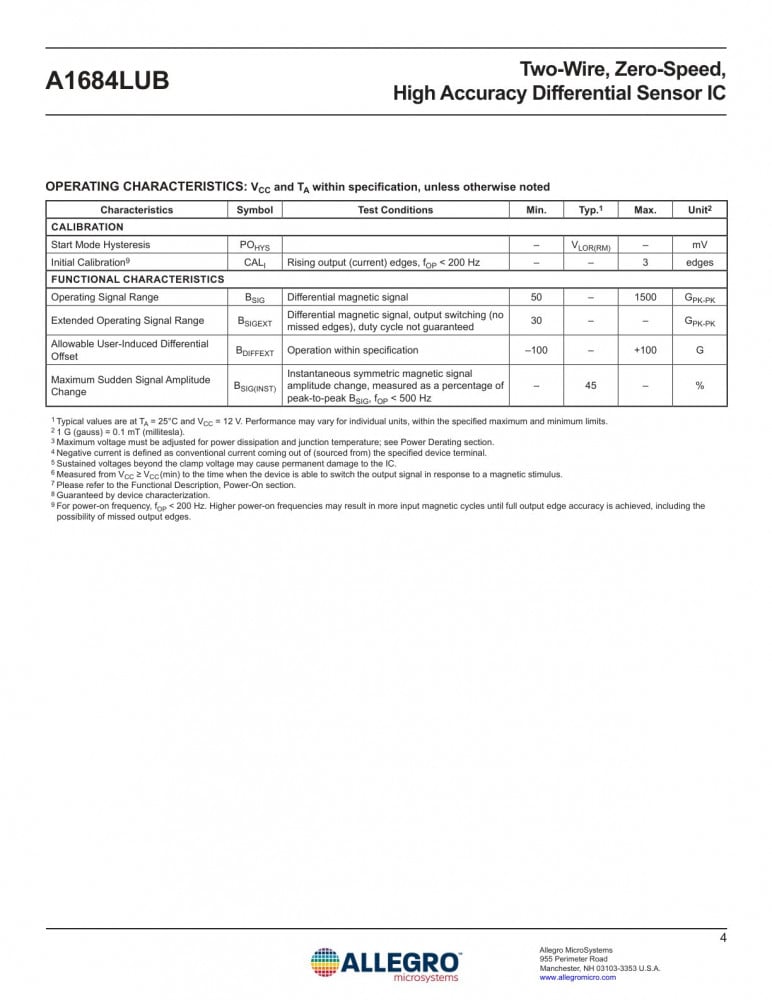 A1684LUBTN-T datasheet page 4