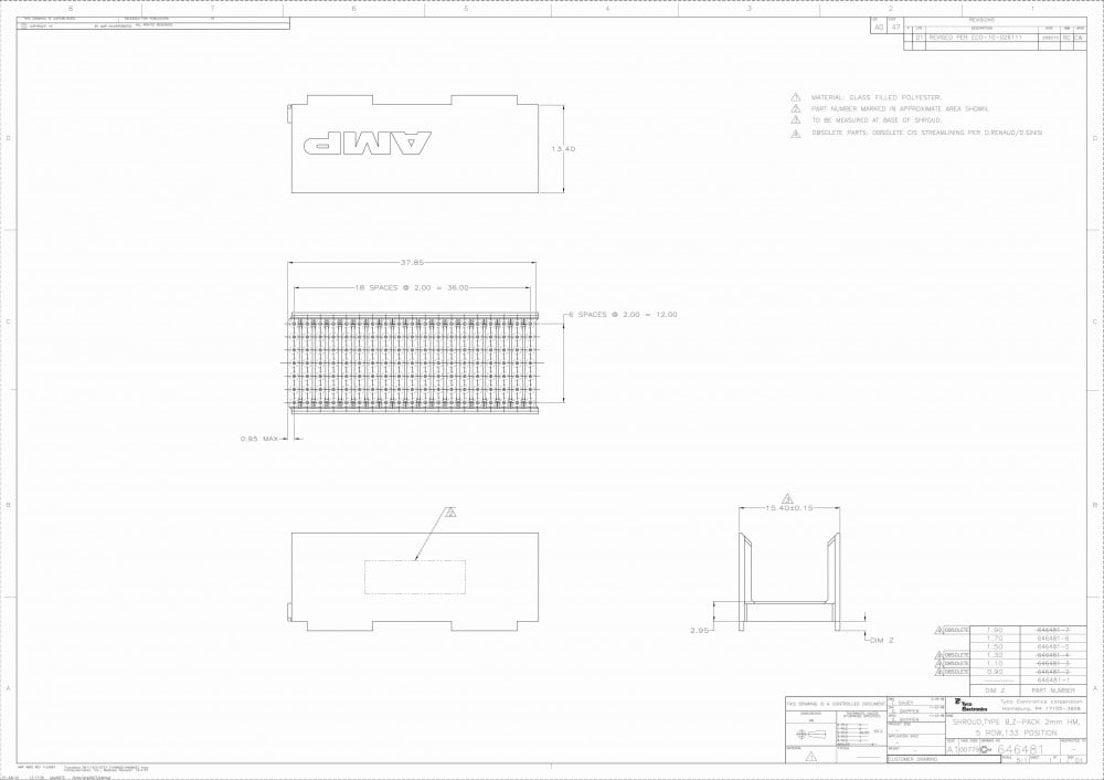TE Connectivity 646481-5 technical document preview