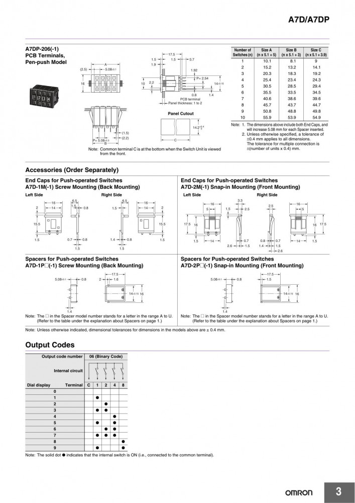 A7D-206-PM technical document page 3