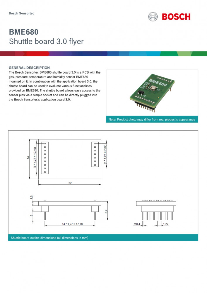BME680 Shuttle board 3.0 document page 1
