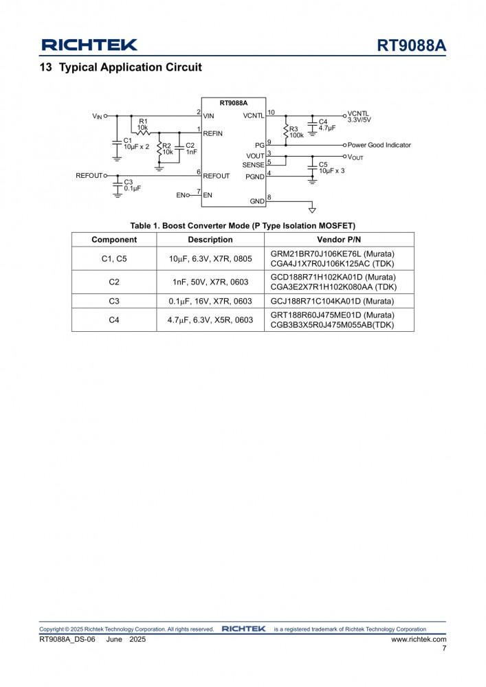 RT9088A datasheet page 7