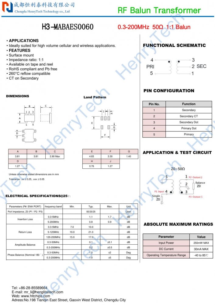 H3-MABAES0060 datasheet page 1