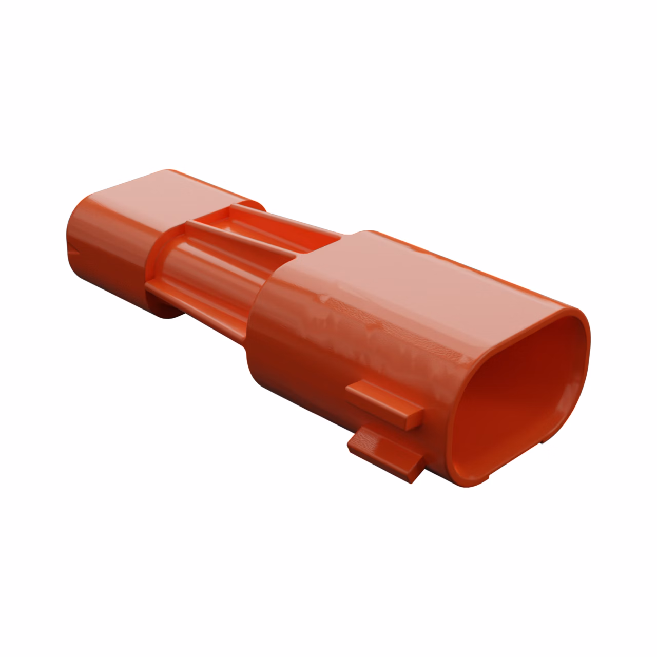 Squba Sealed Receptacle Assembly, 1.80mm Pitch, Single Row, 8 Circuits, Orange