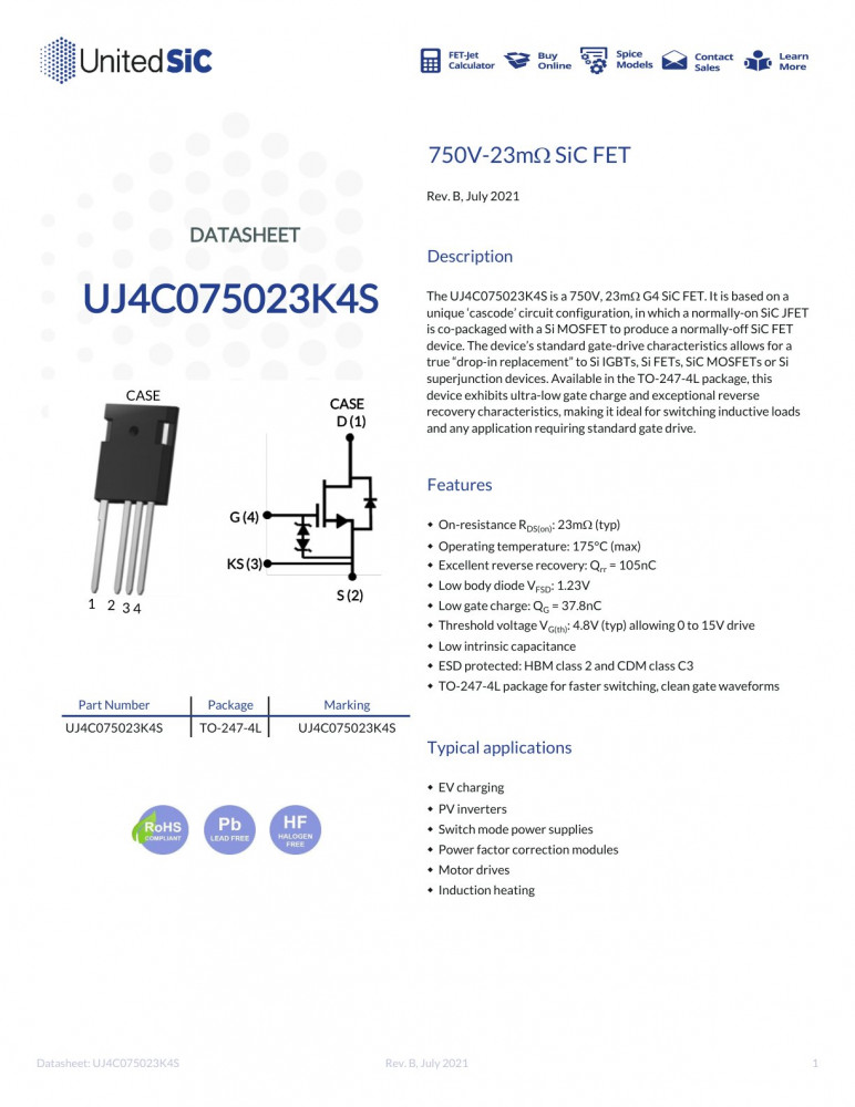 UJ4C075023K4S datasheet page 1
