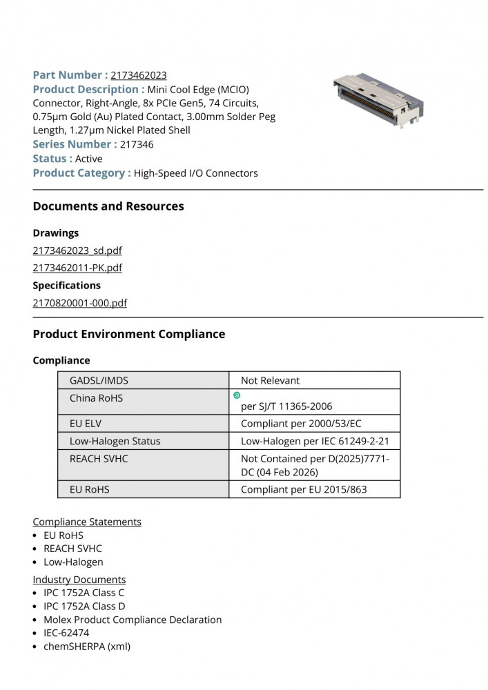 Technical document page 1 for product reference