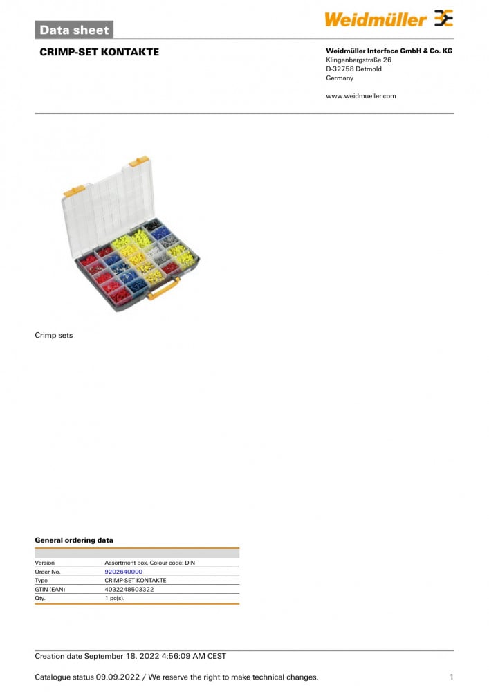 9202640000 technical document page 1