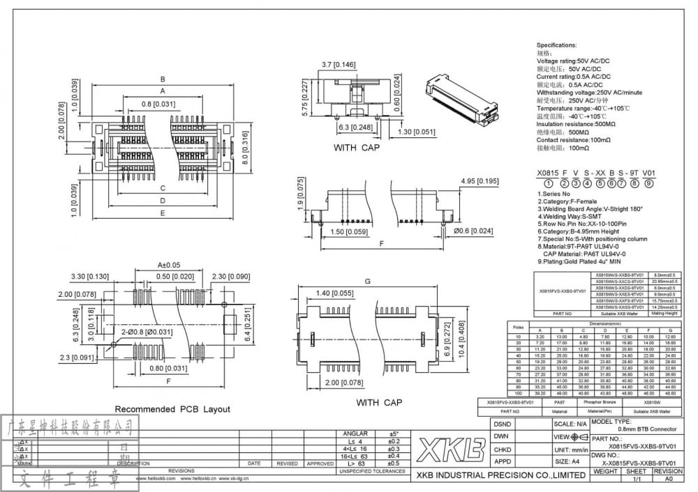 X0815FVS-30BS-9TV01 technical drawing