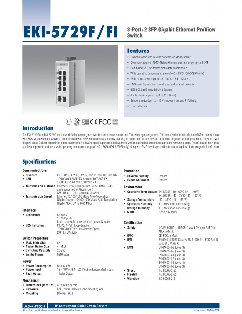 EKI-5729F/FI product documentation page 1