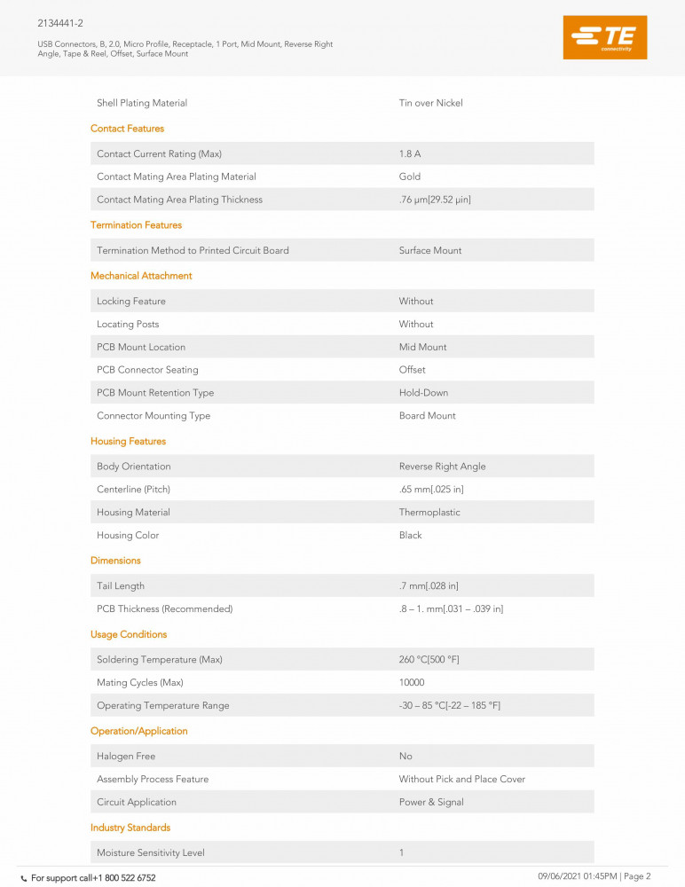 TE Connectivity 2134441-2 document page 2