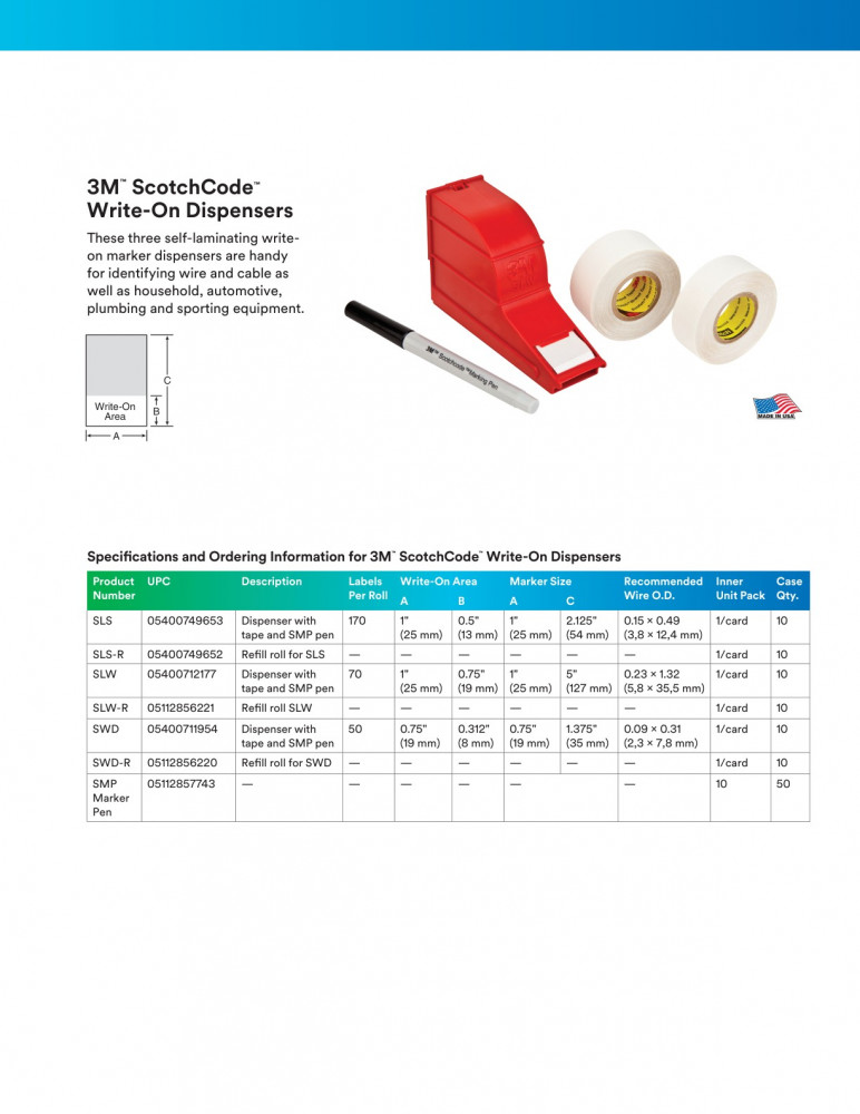 3M ScotchCode technical document page 5