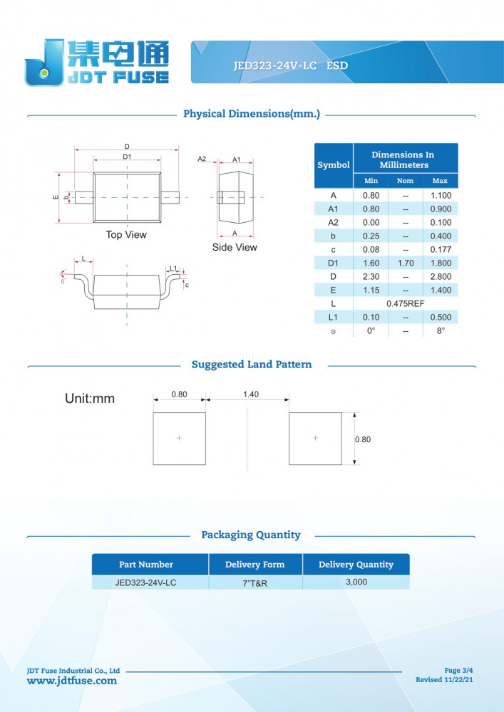 JED323-24V-LC datasheet page 4