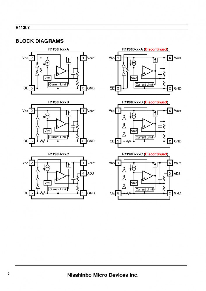 R1130 datasheet page 2