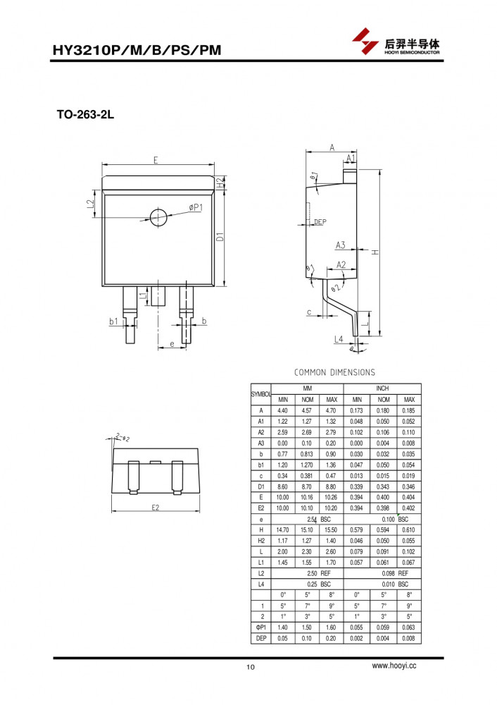 HY3210P datasheet page 10