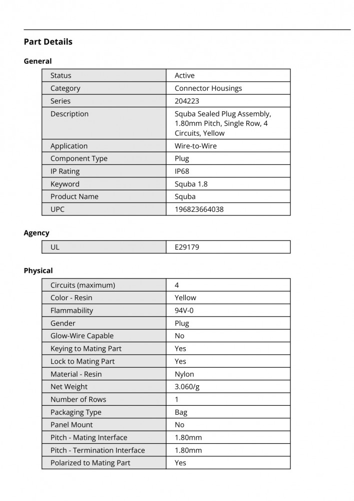 MOLEX 2042232404 product document page 2