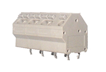 7.50mm Pitch, Eurostyle Fixed-Mount Push-Button Terminal Block, 45° Modular Luminaire, 10A, 26-14 AWG, Light Gray, 2 Circuits for sale