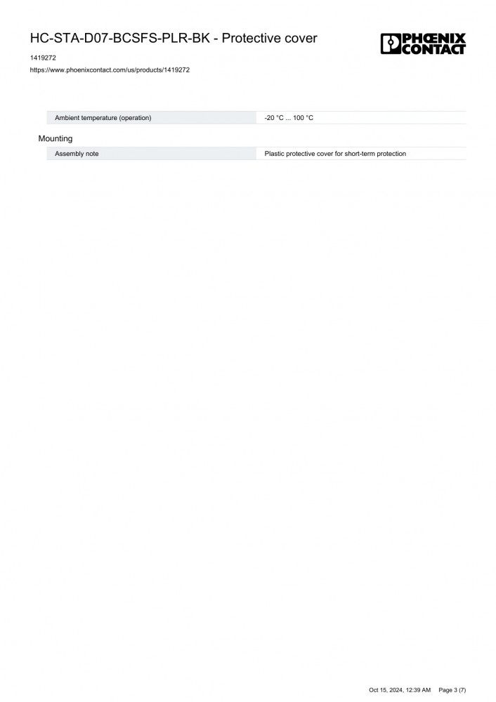 Phoenix Contact 1419272 technical document page 3