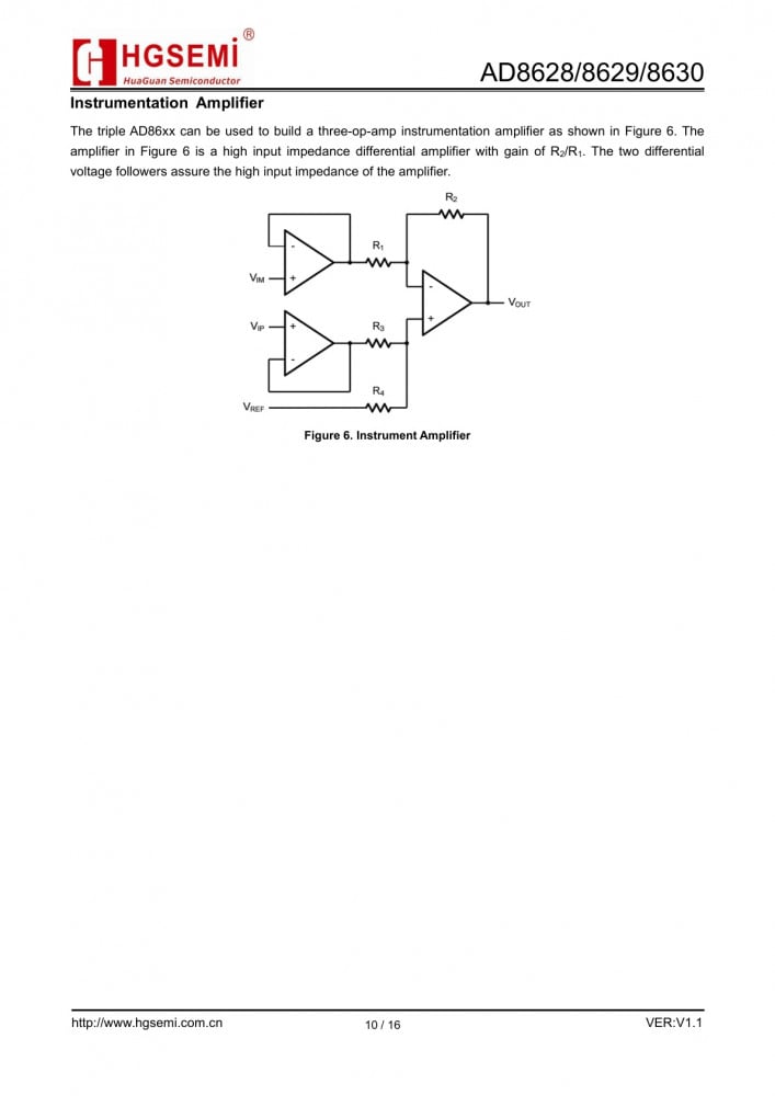 AD8629M/TR datasheet page 10