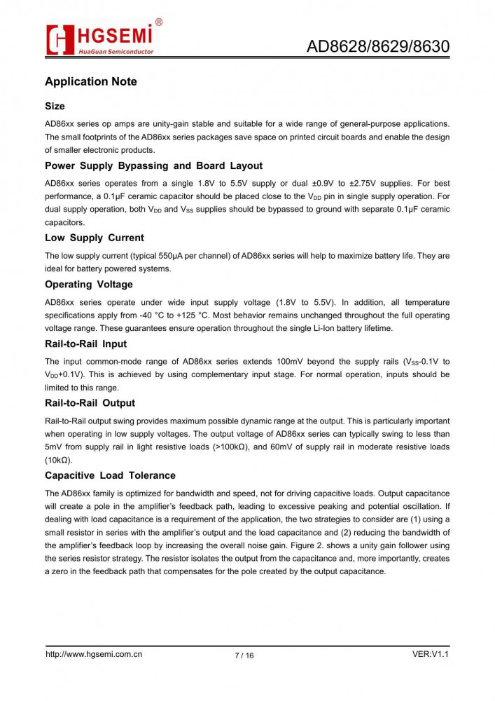 AD8629M/TR datasheet page 7