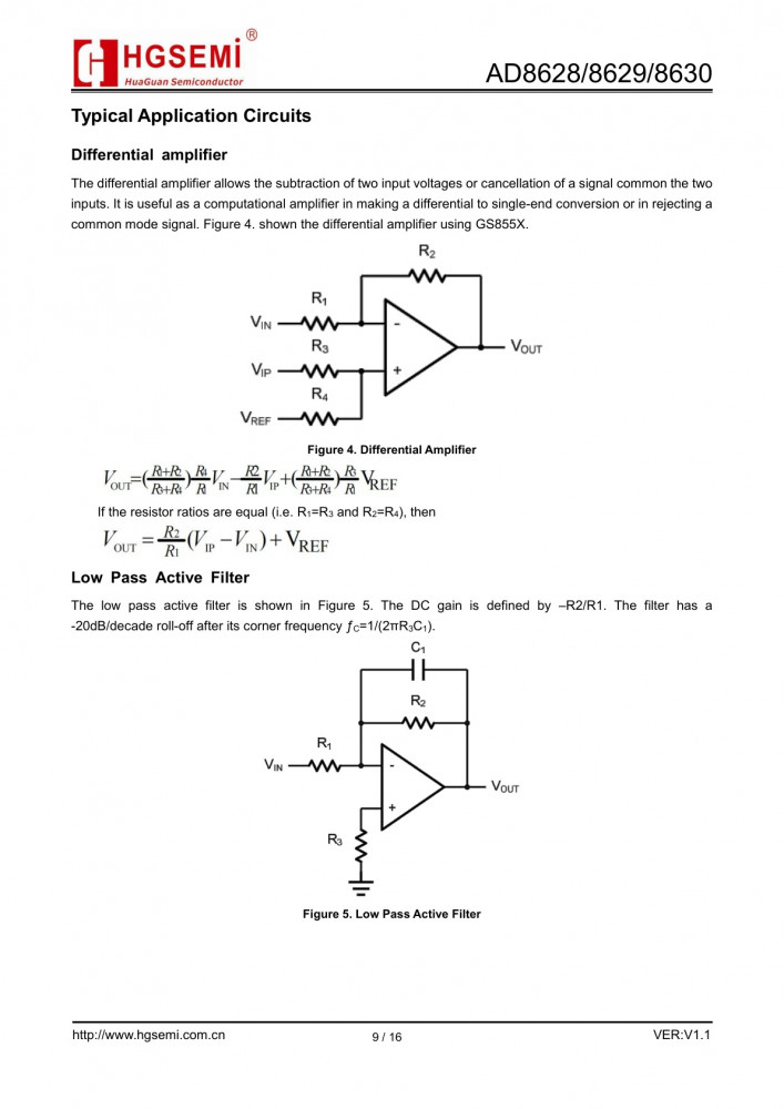 AD8629M/TR datasheet page 9