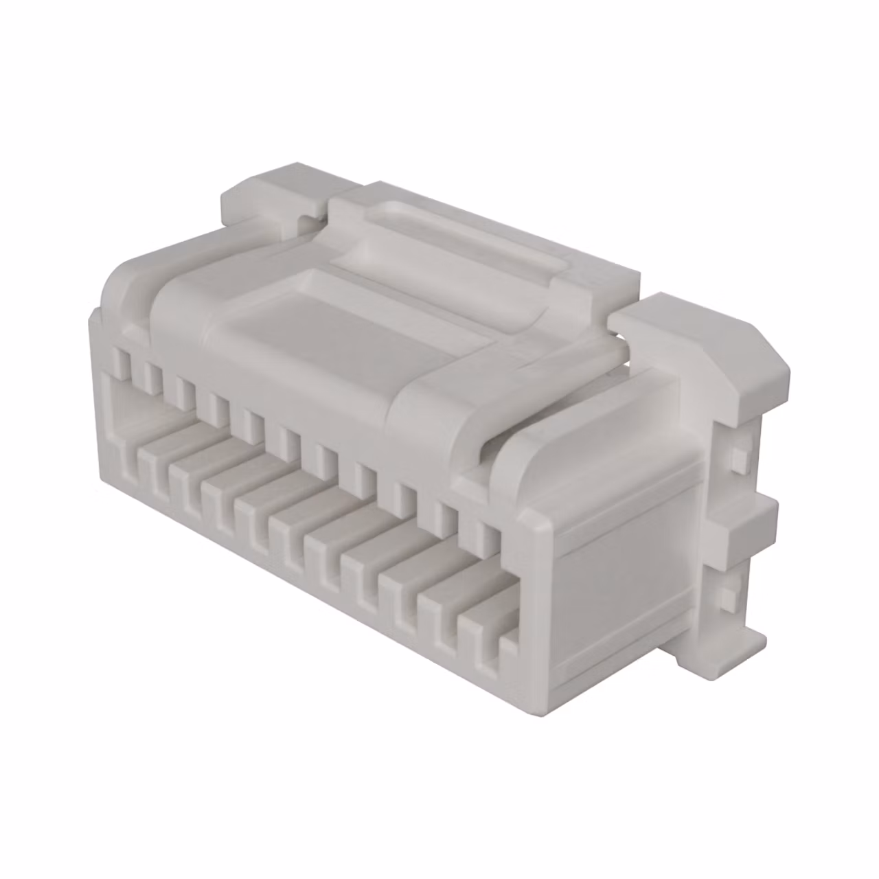 Micro-Lock Plus TPA Type Receptacle Housing, 1.25mm Pitch, Low-Halogen, Dual Row, Positive Lock, 22 Circuits, Natural (White) for sale