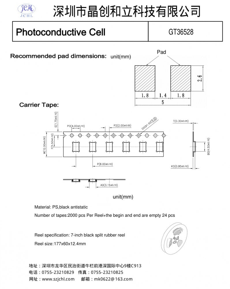 JCHL GT36528 datasheet page 2