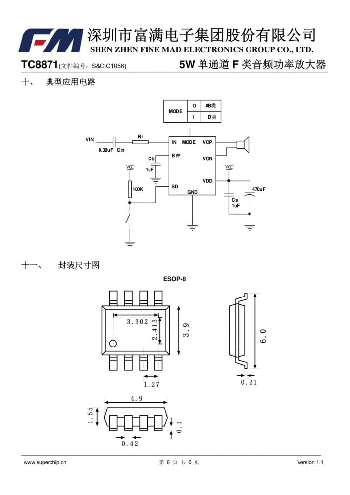 TC8871 datasheet page 6