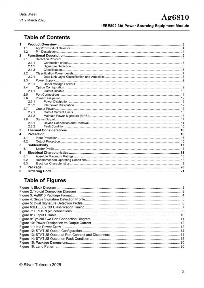 Ag6810 datasheet page 2