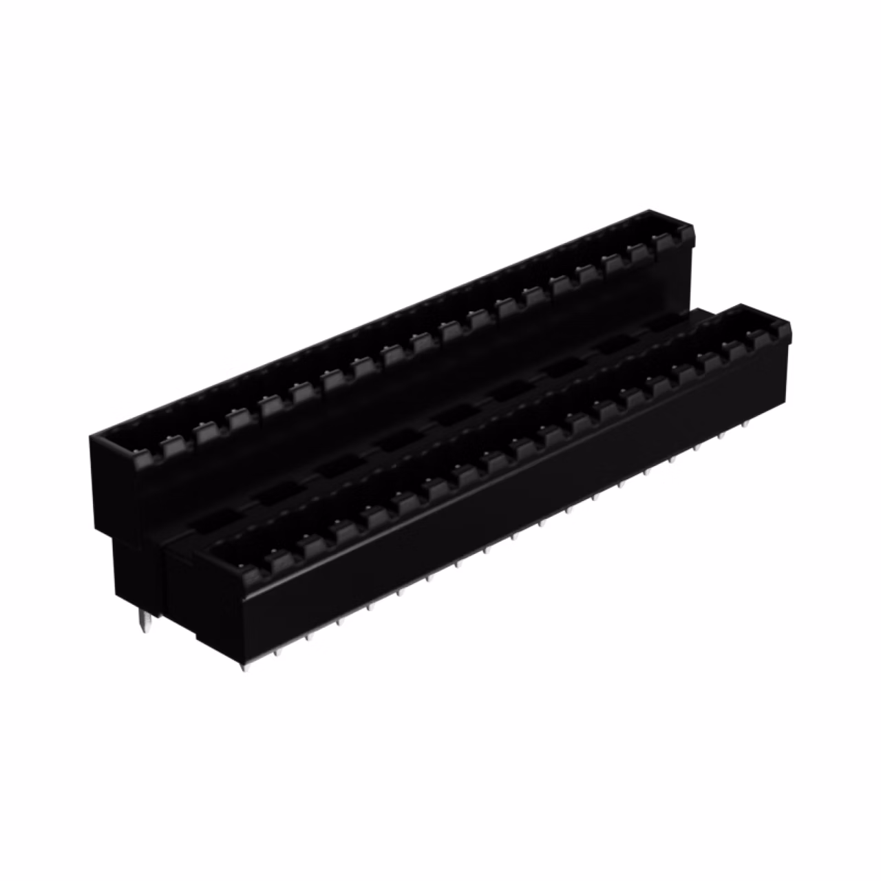 5.00mm Pitch Eurostyle Vertical Dual Level PCB Header, Closed Ends, 38 Circuits for sale
