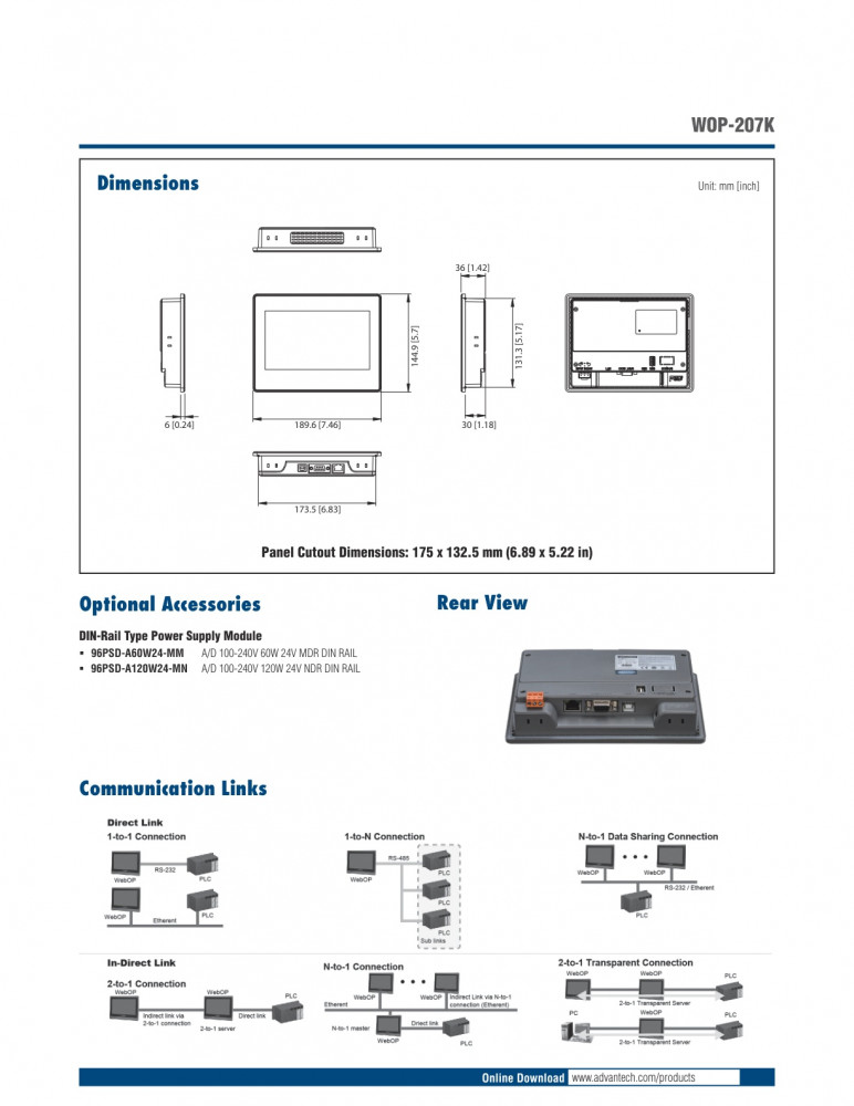 WOP-207K technical document page 2