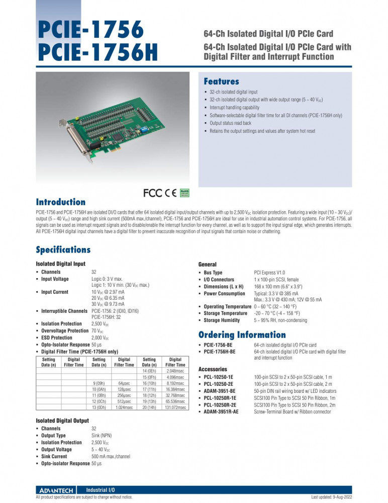 PCIE-1756 product documentation preview