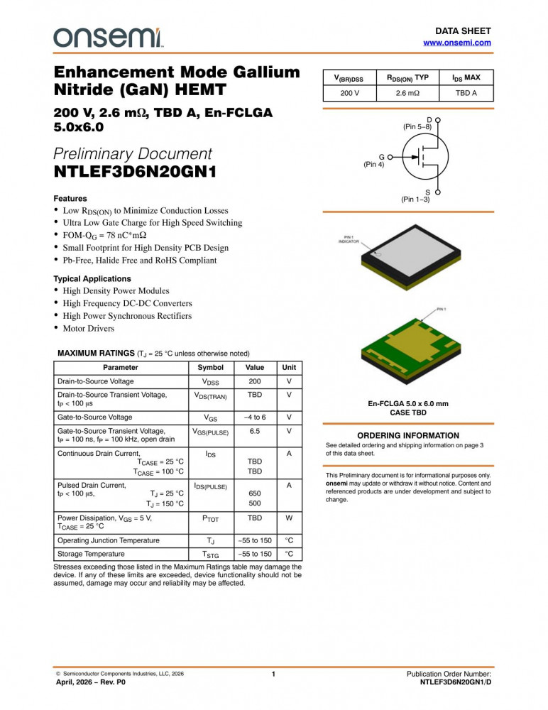 NTLEF3D6N20GN1 document page 1