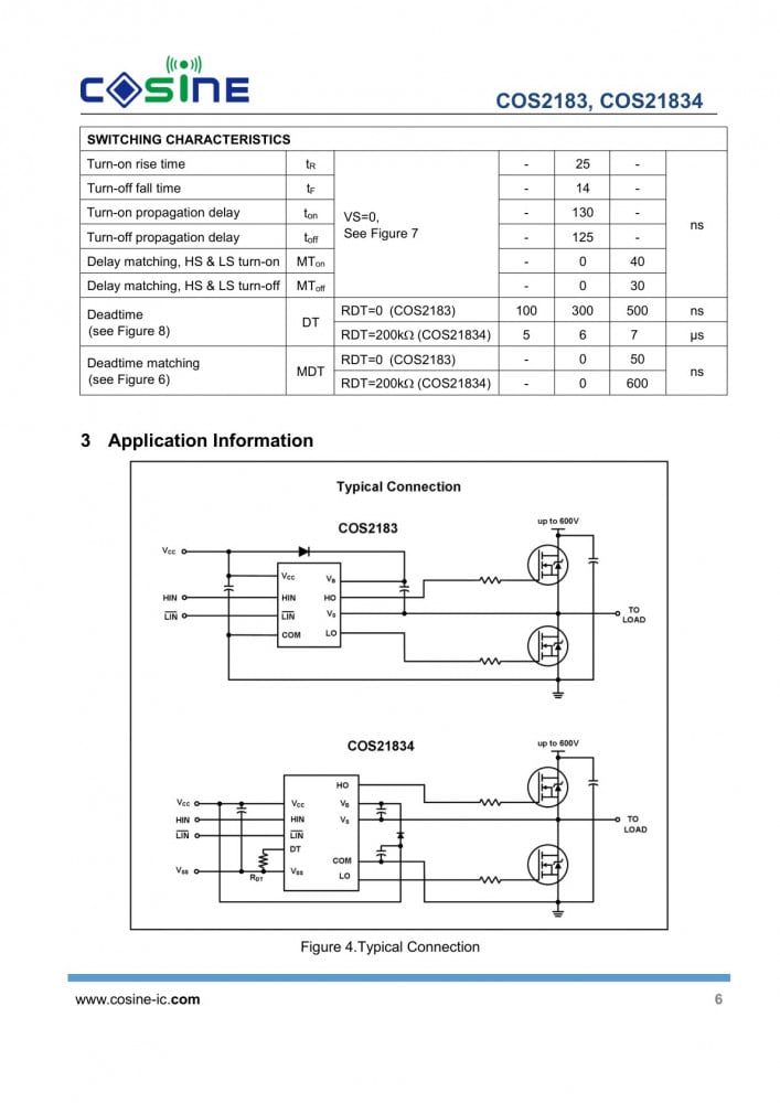 COS21834S datasheet page 6
