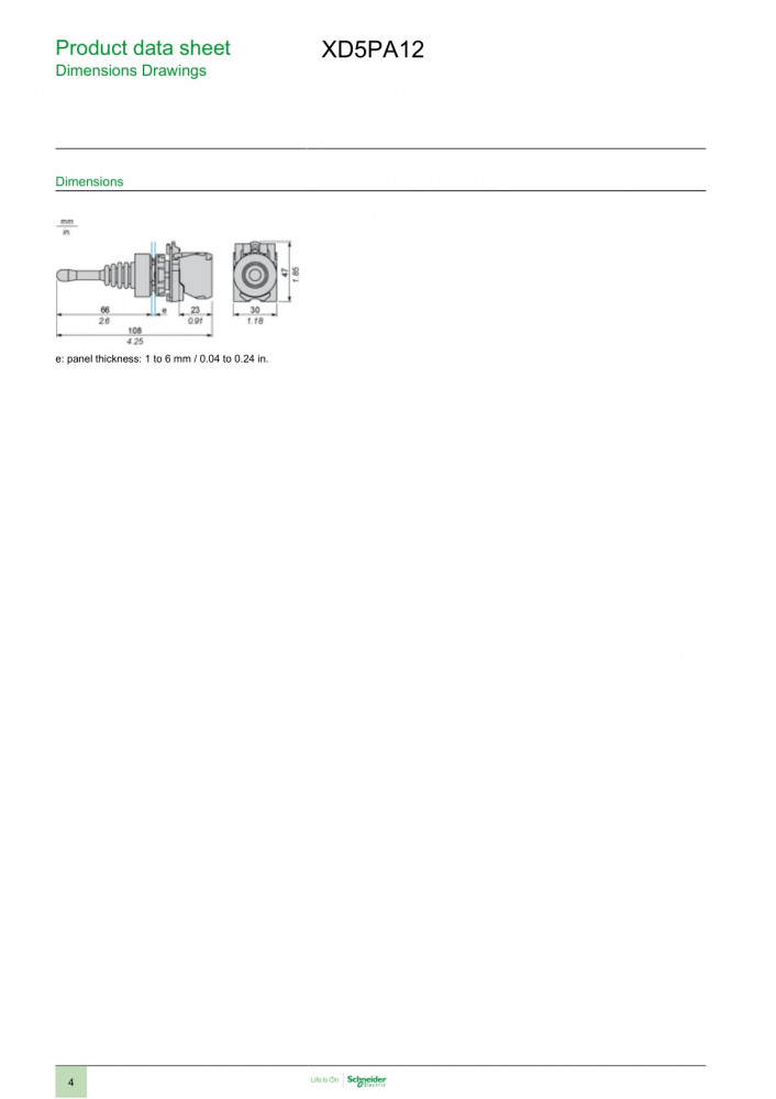 XD5PA12 technical document page 4